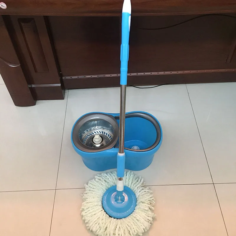 360 Stainless Steel Spin Easy Mop With Wheels,The Spin Bucket Designed ...