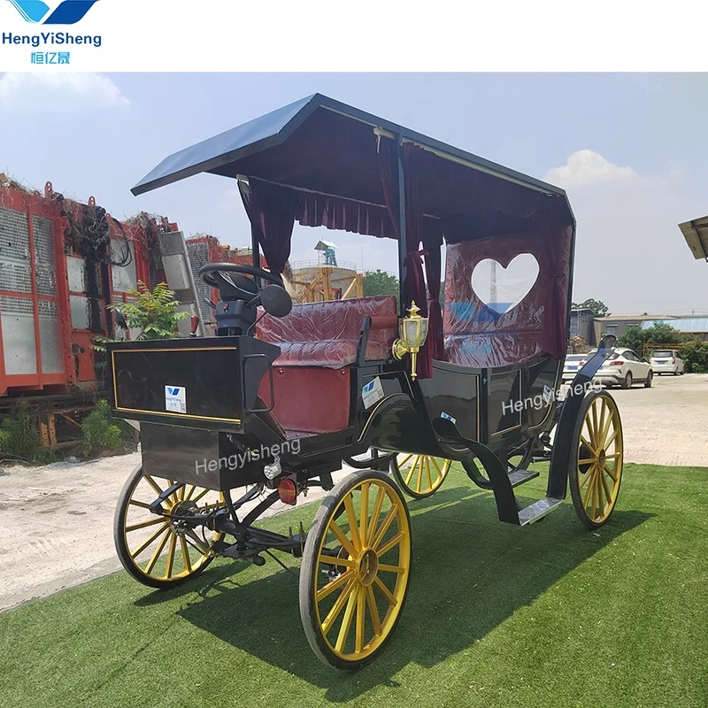 Factory Price Sightseeing Horse Carriage Wagon Princess Wedding Horse ...