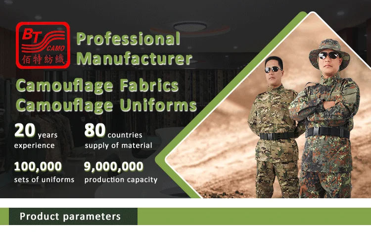Woodland Camouflage Fabric for BDU Uniform - Durable & Stylish