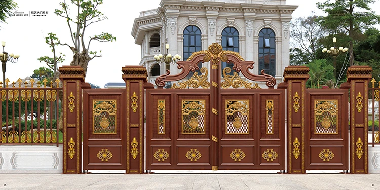 Modern Sliding Aluminum Gate - Indian House Main Gate Designs