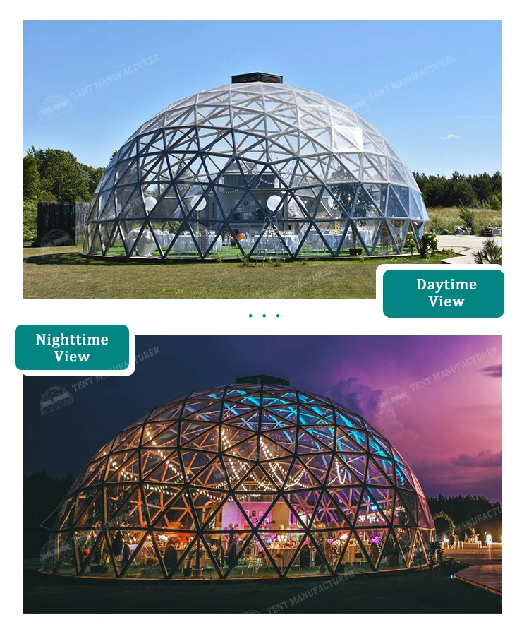 15M 20M Outdoor Geo Dome Kit Glass Dome Tent for Event and Wedding ...