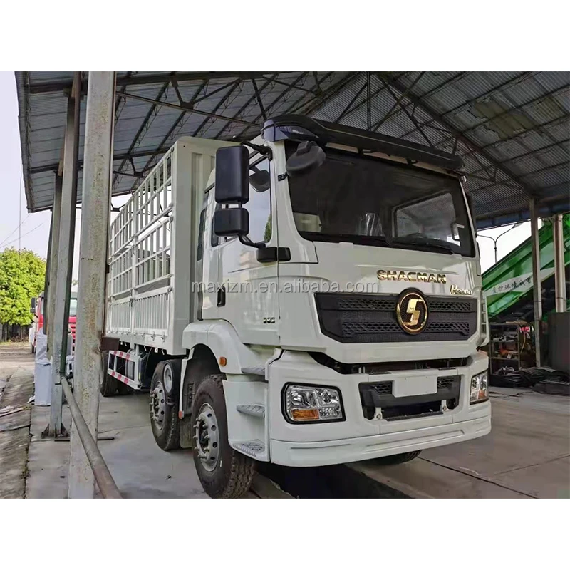 New Shacman 8X4 385HP 45t Cargo Truck with Sidewall and Fence| Alibaba.com