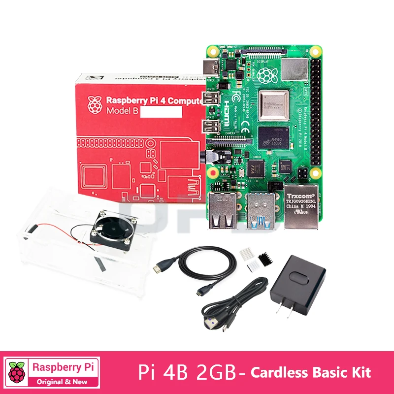 Raspberry Pi 4 Model B 1GB/2GB/4GB/8GB RAM Official Basic Kit Starter ...
