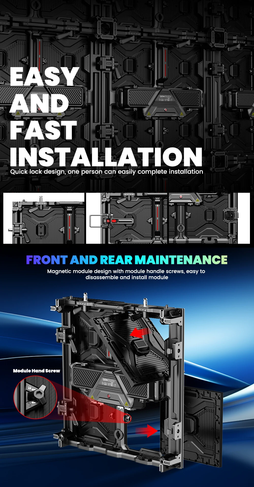P2.6 2.9 P3.91 7680hz LED Video Wall - Easy Install & Durable