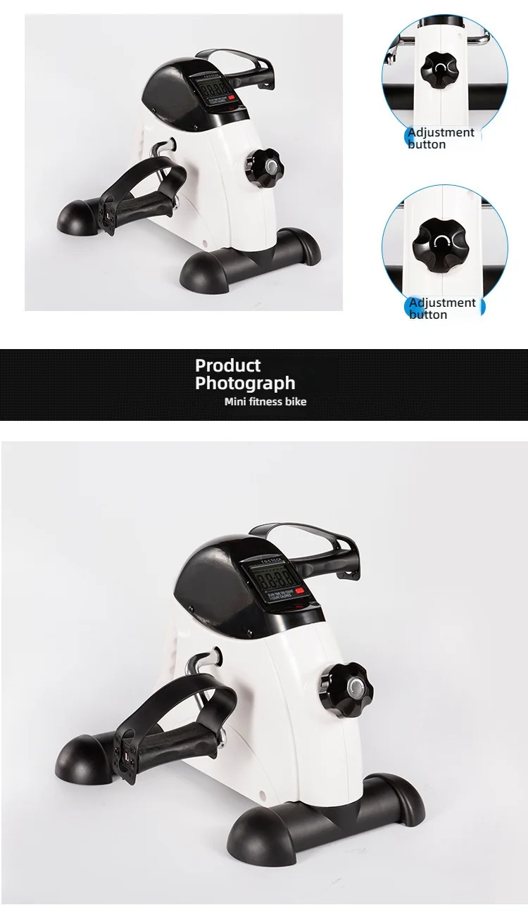 Medical Under Desk Mini Bike Fully Assembled Folding Pedal Exerciser ...