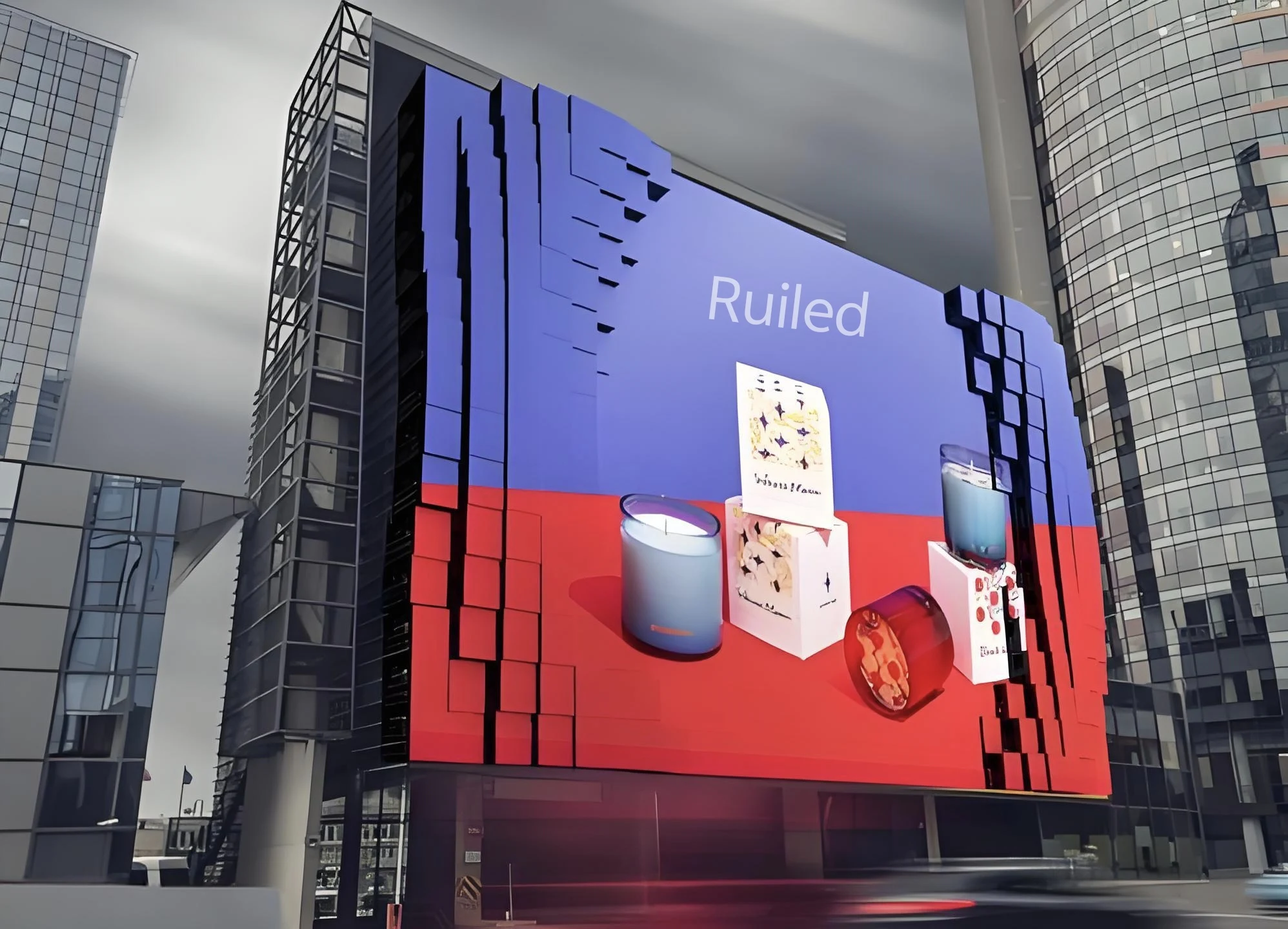 Custom Mechanical LED Display Dynamic Retractable Matrix Screen for ...