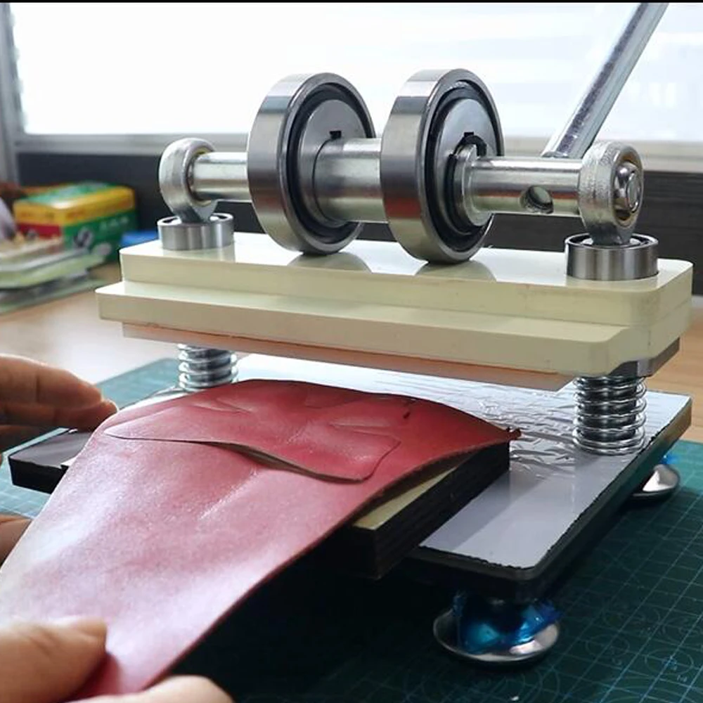 Leather Press Manual Die Cutting Machine Hand Press Cutter Tool Feeding ...