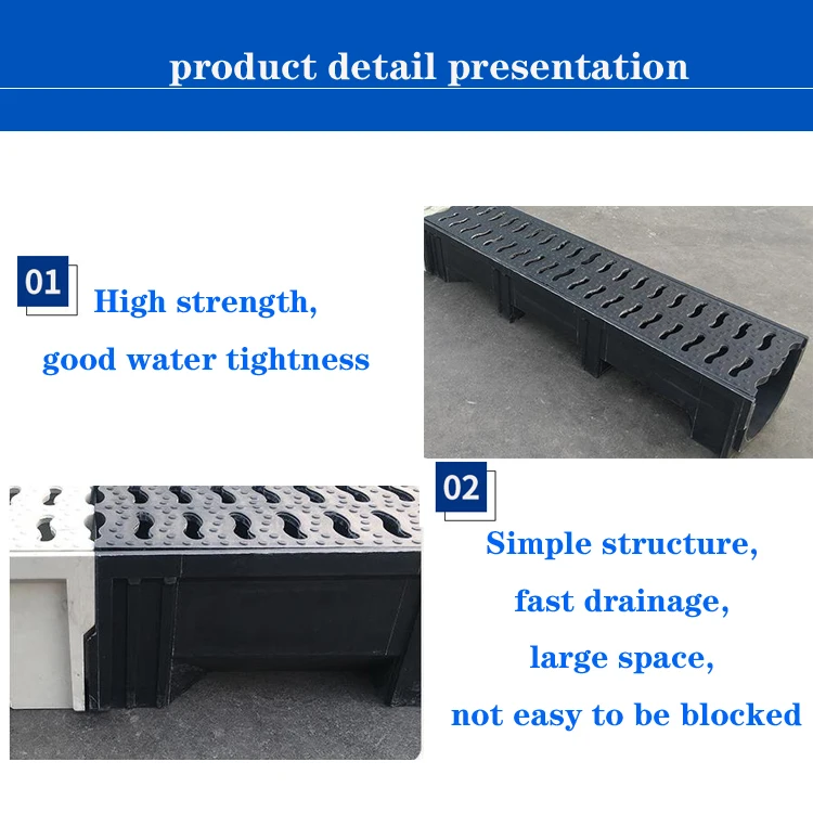 Smc Driveway Rainwater Trench Drain Cover Outside Water Systems ...