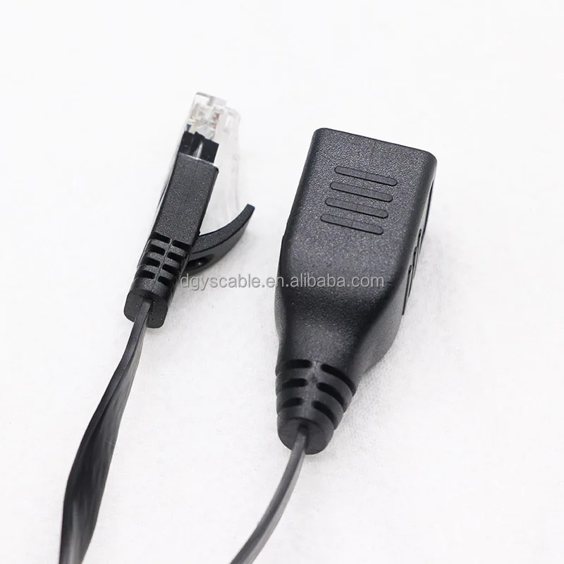 Six Types of Flat Network Cable RJ45 8P8C Rotary RJ45 8P8C Female ...