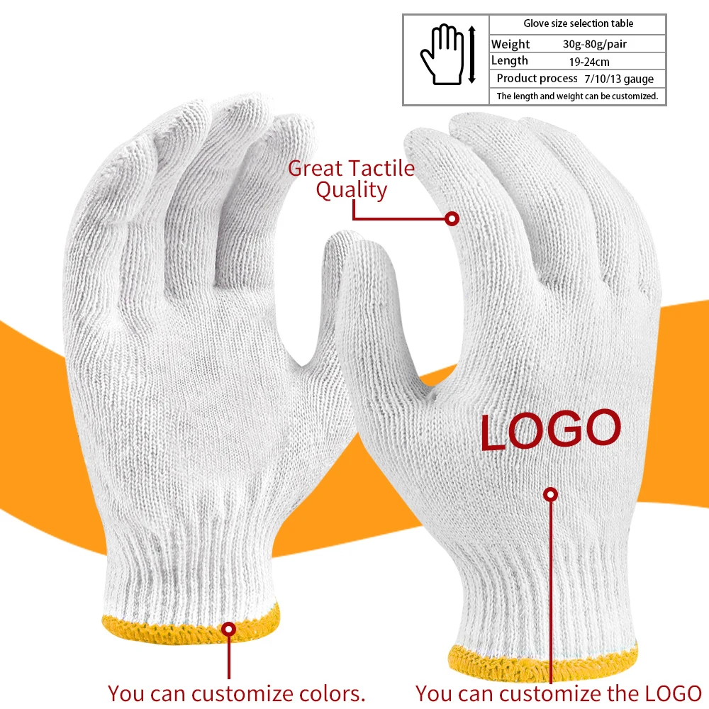 High Quality Cheap Men Women Knitted Labor Protection Gardening Safety ...