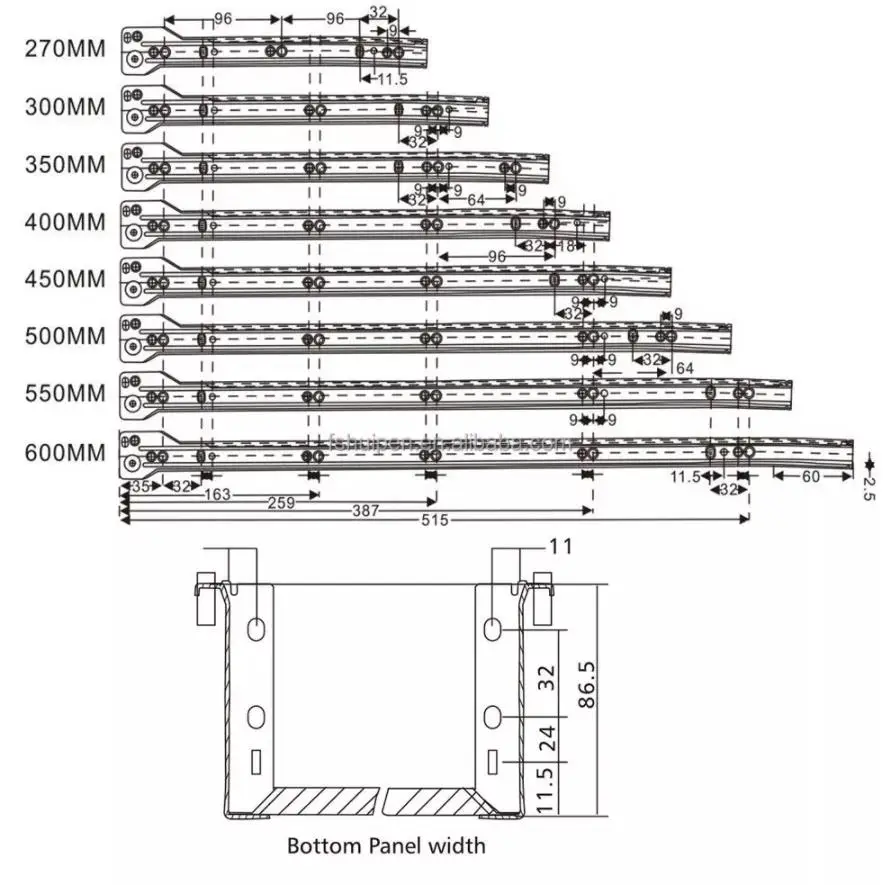 Professional Custom Slim Type 86mm 118mm 150mm 182mm Metalbox Tandem ...