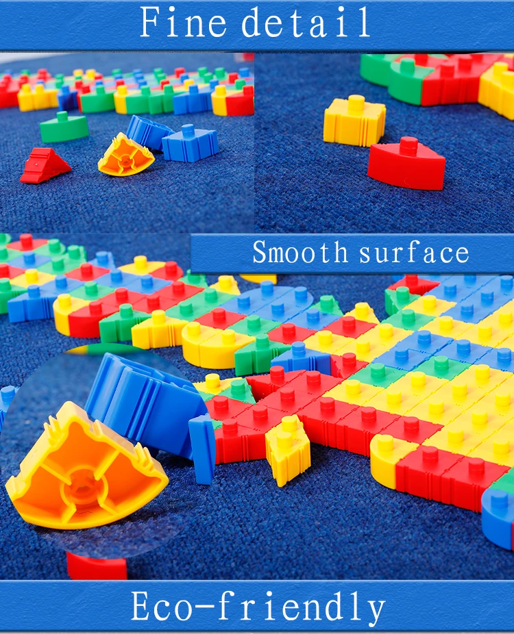 Customizable Children Play Together Irregular Patchwork Toy Bricks Set ...