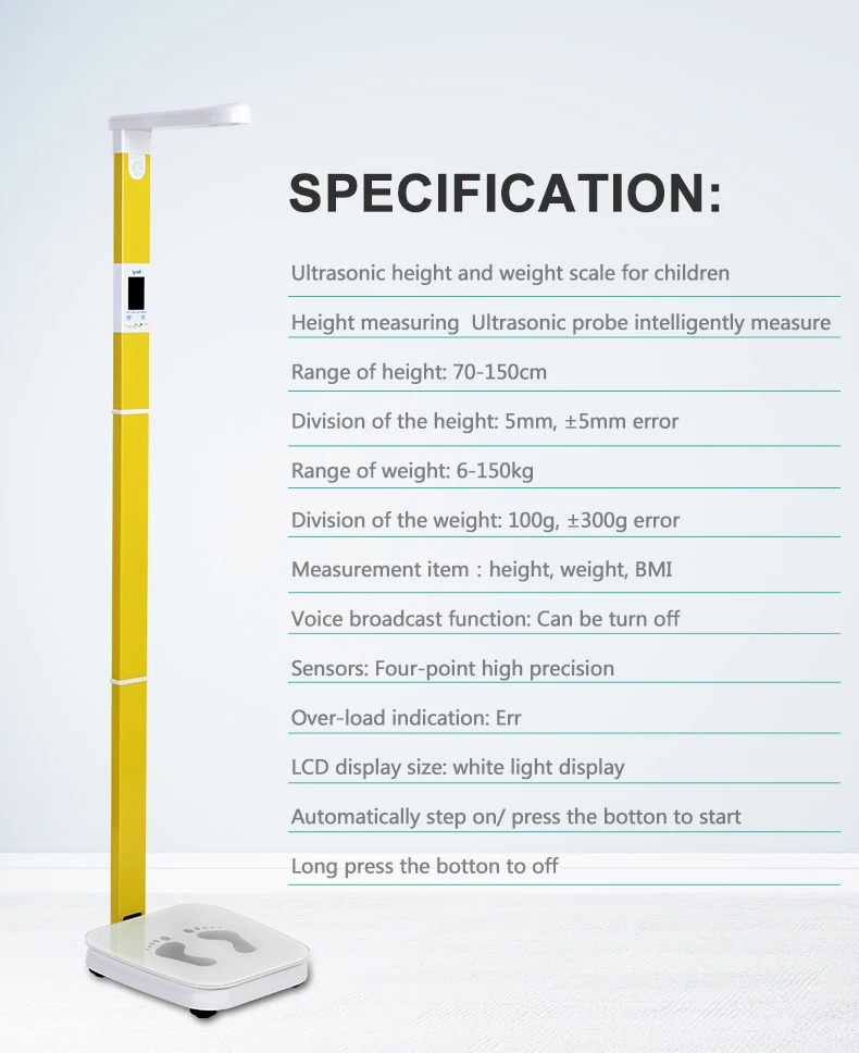 Stadiometer Height Measurement Scale Height And Weight Measuring Scale ...