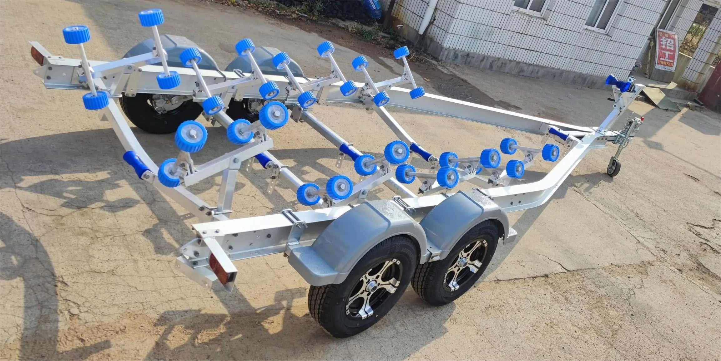 Trl Axles Wooden Bunks Galvanized Boat Trailer - Buy Trl Axles Boat ...