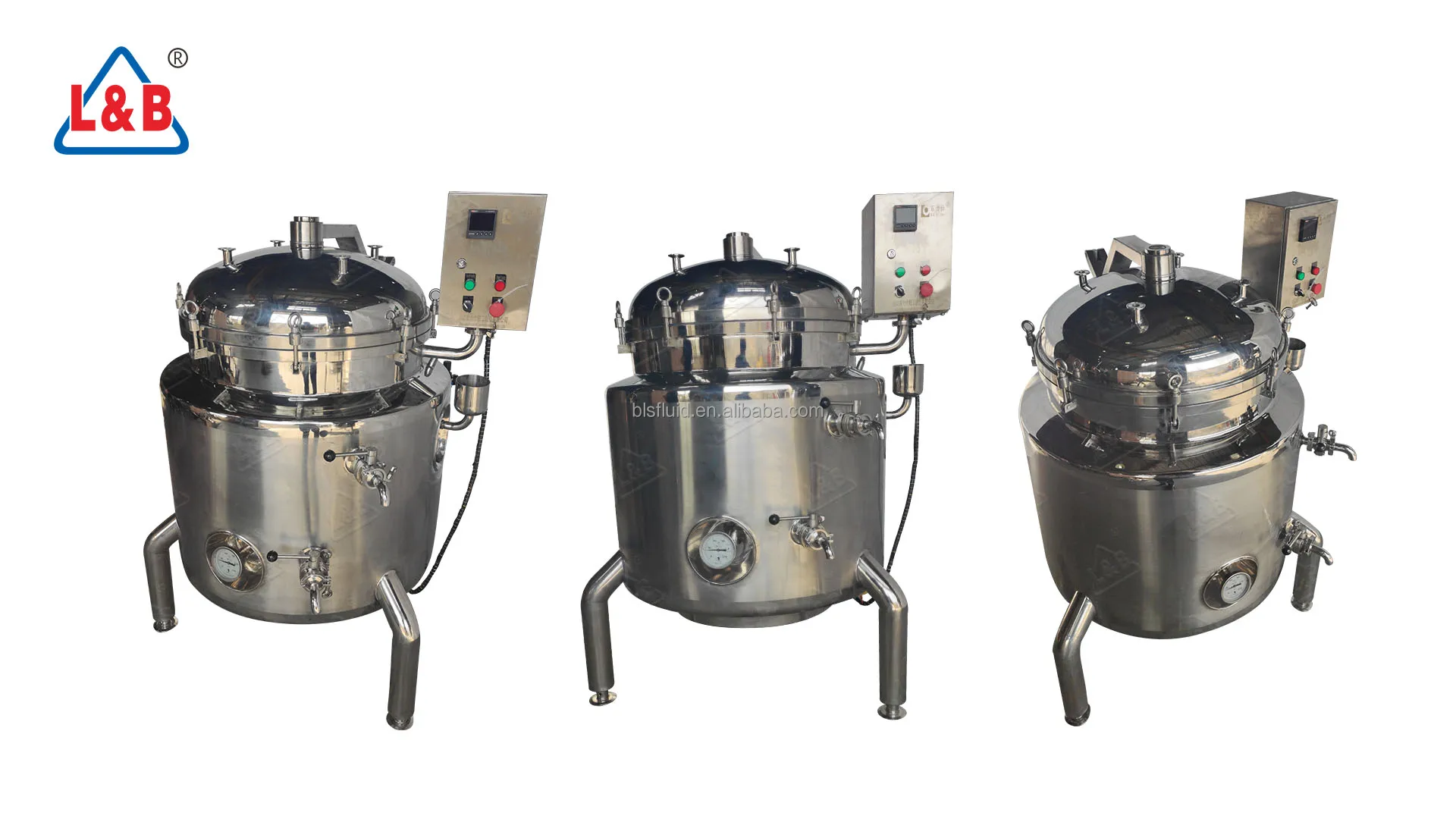 Hot Sale Big 1000L Industrial Pressure Cooker for Bone with Steam Heating