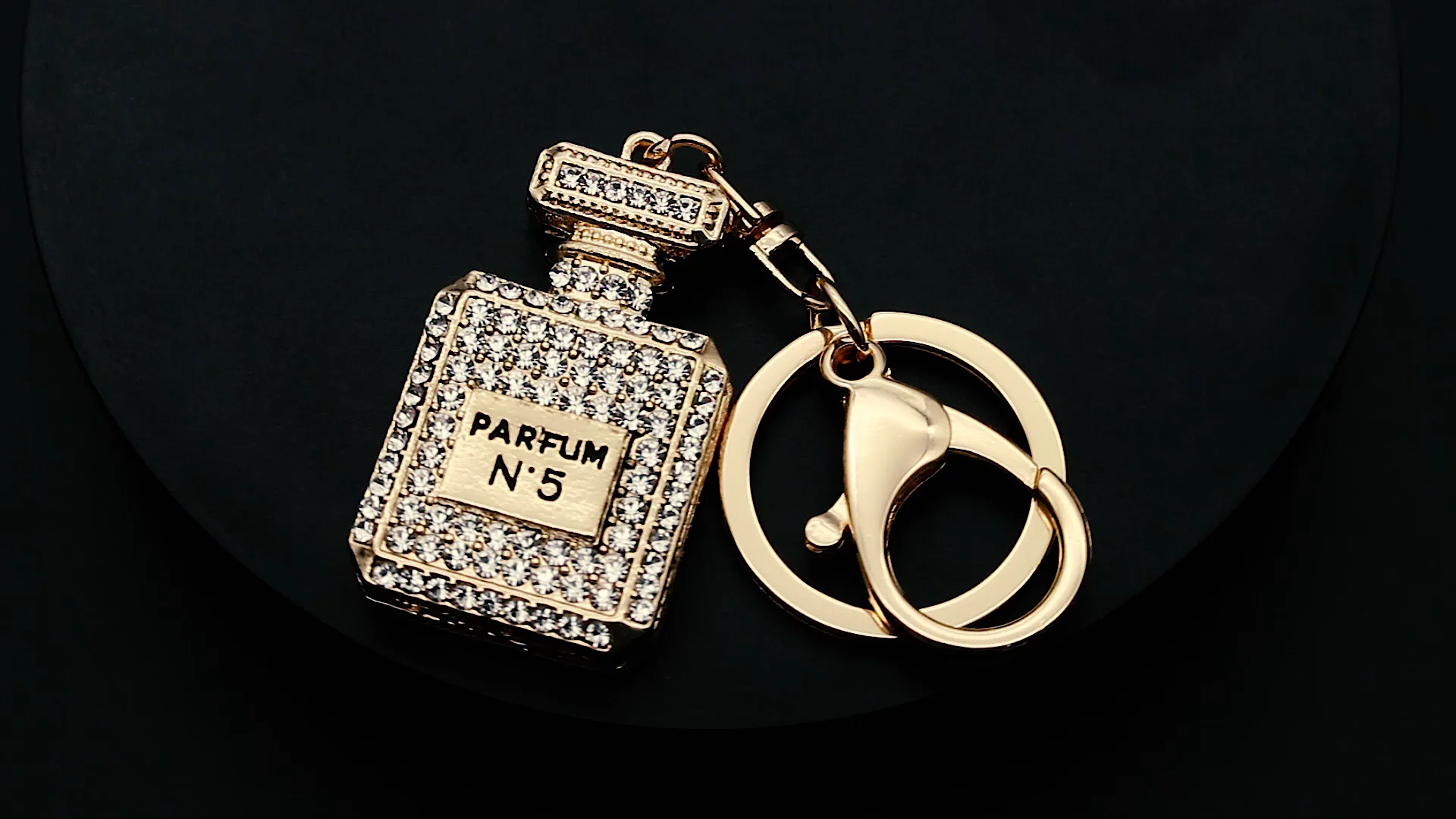 2022 New Arrivals Creative Perfume Bottle Keychain Crystal Rhinestone ...