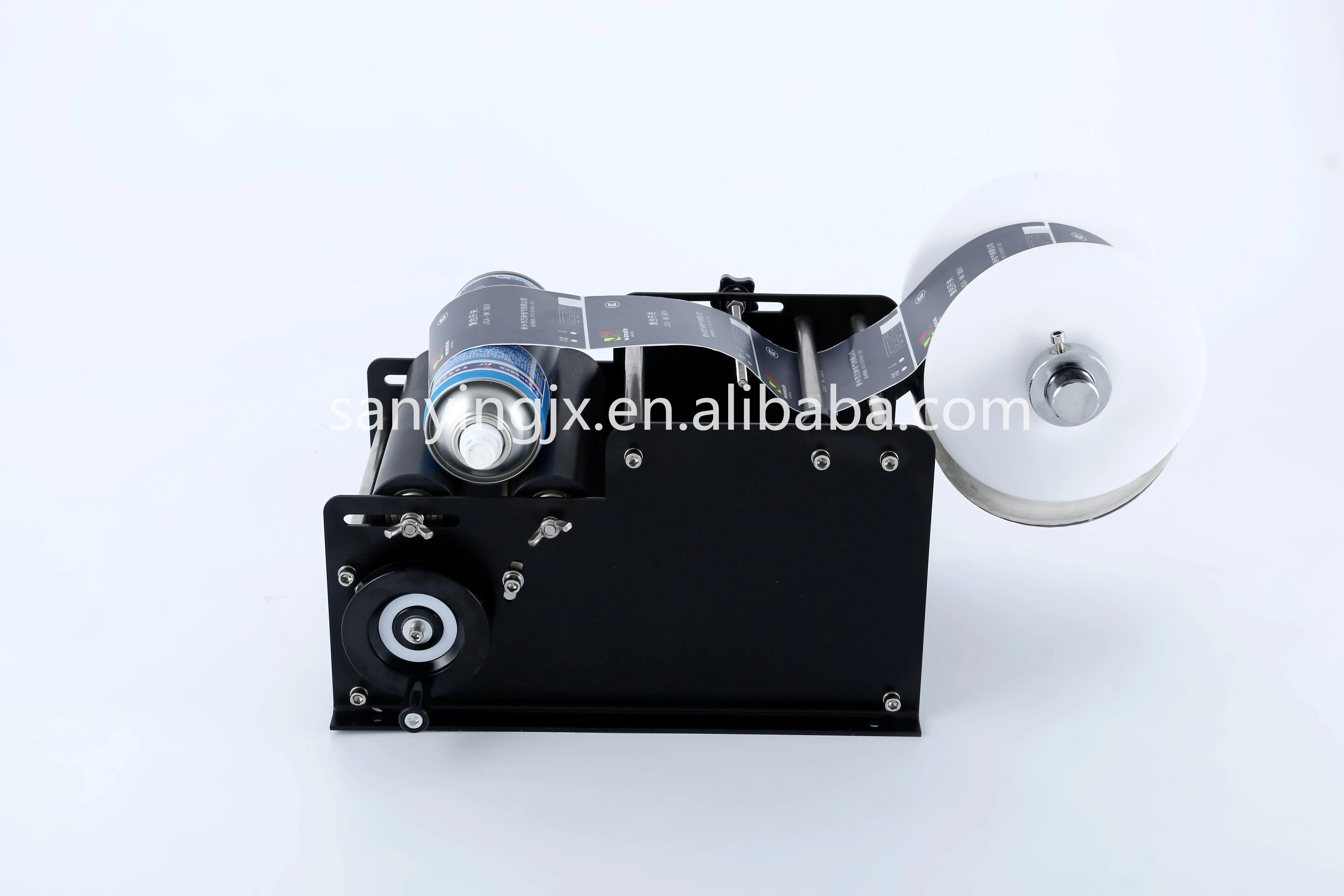 MT-30 Manual Mineral Water Plastic Round Bottle Labeling Machine