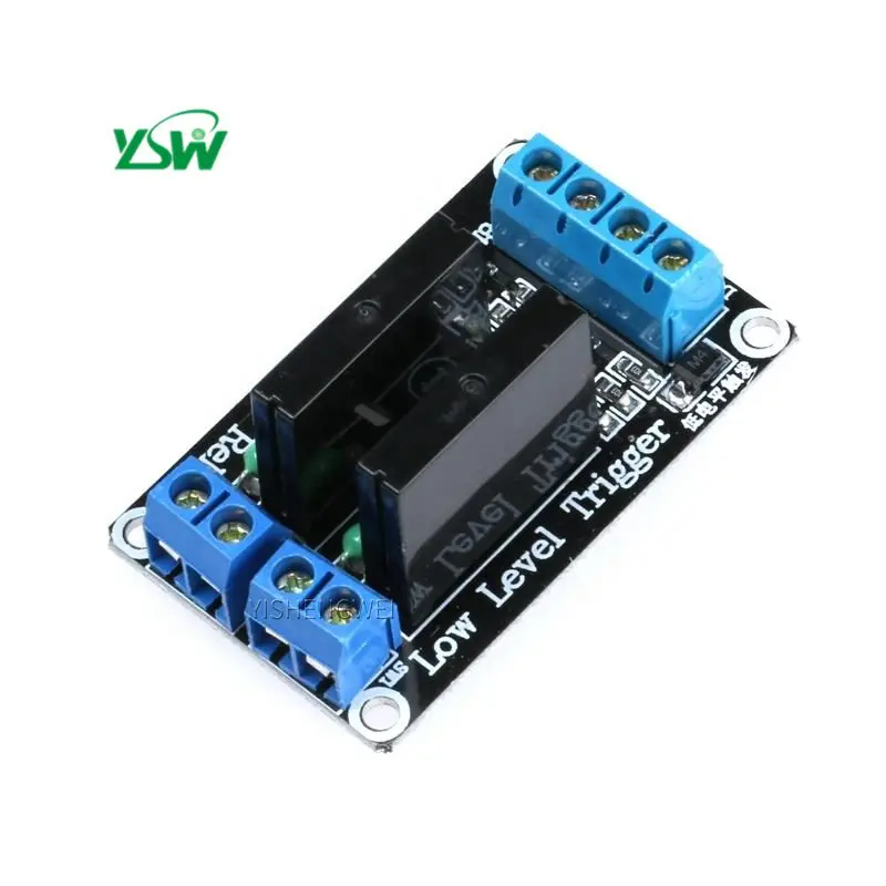 2 Channel 5v Dc Relay Module Solid State Low Level Ssr Avr Dsp Solid ...