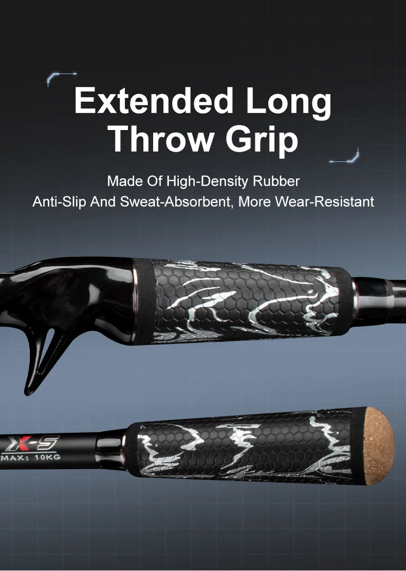 TEASER X5 Fuji Rod - Heavy Duty Carbon Casting for Snakehead Catfish