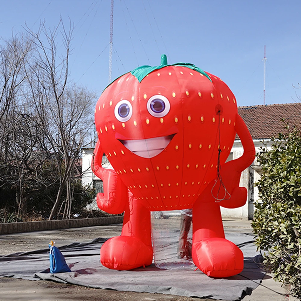 Inflatable Fruit Event - Giant Inflatable Strawberry with LED Lights