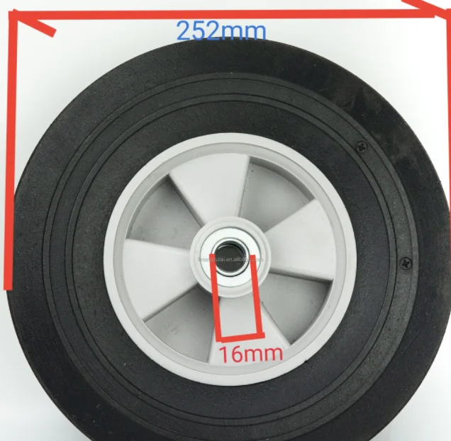 8-inch Semi-pneumatic Rubber Tire,Steel Hub With Ball Bearings,Ribbed ...