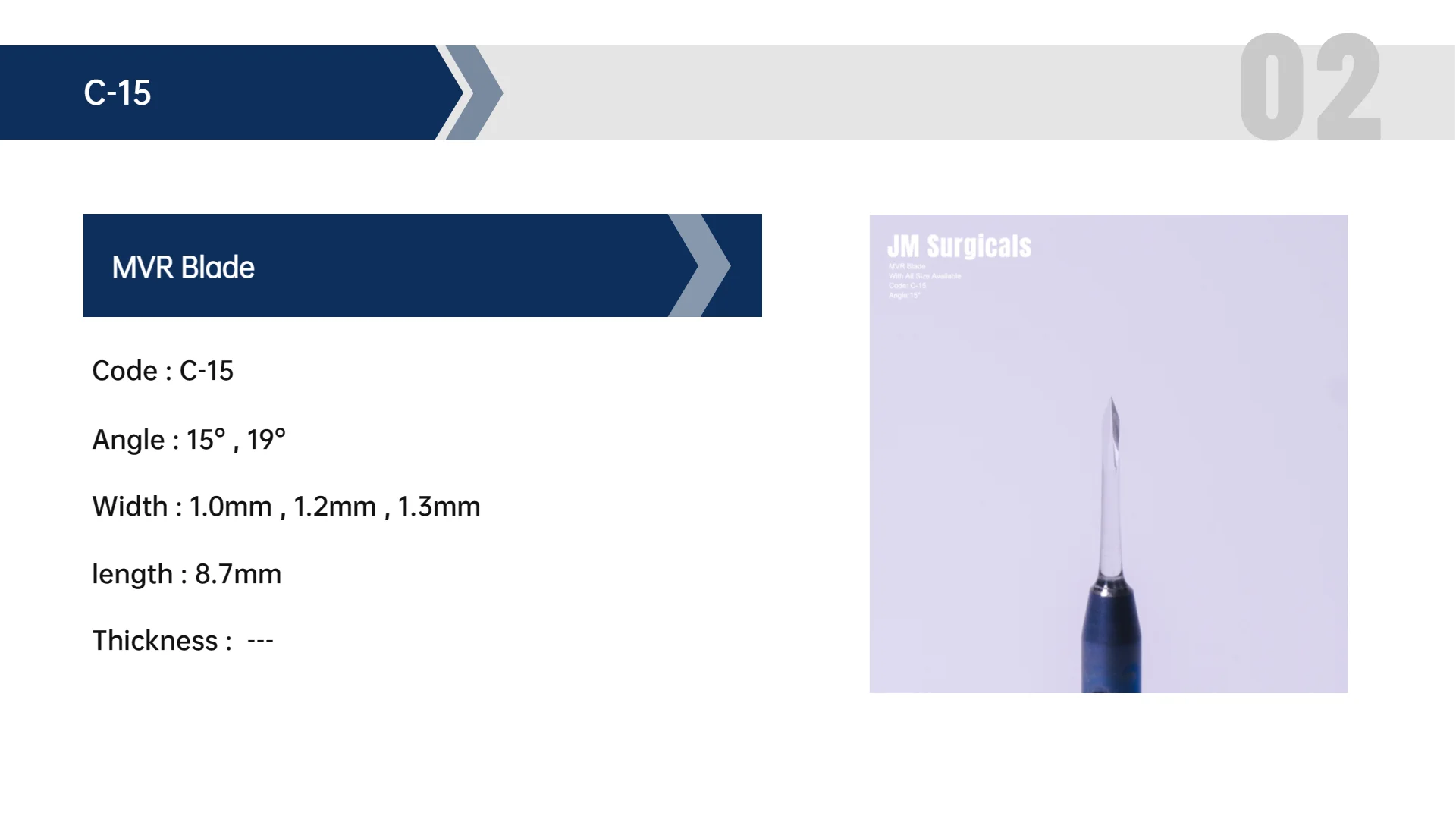 Sapphire Ophthalmic Surgical Blade Mvr Blade - Buy Sapphire Blade ...