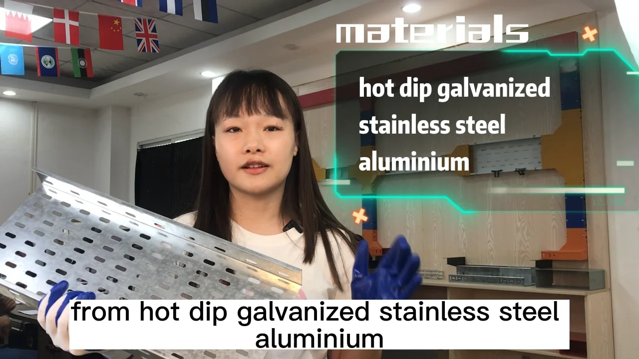 Factory Price Perforated Cable Tray Support Oem Pre-galvanized Cable ...