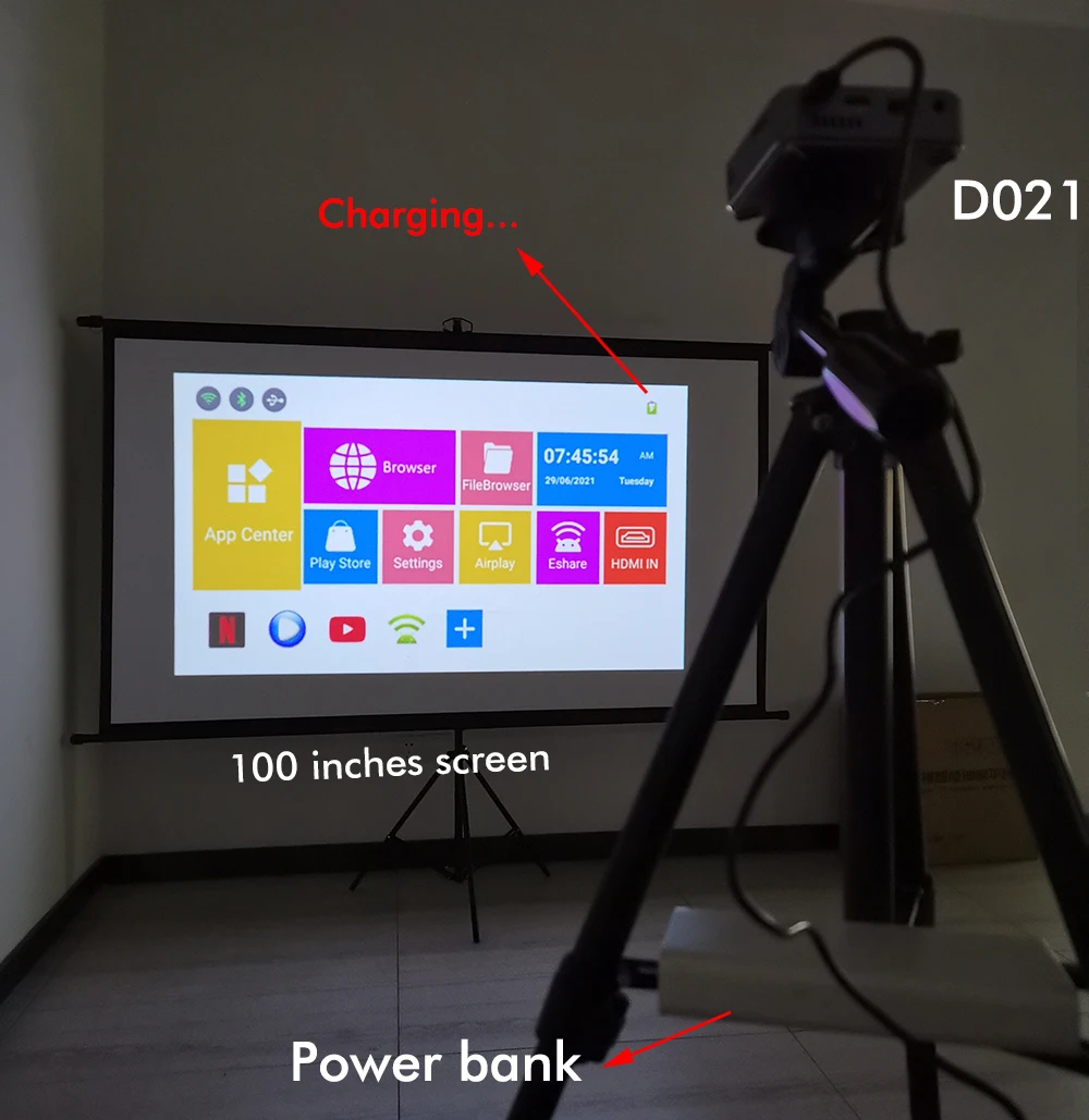 Android Smart Wifi Projector Portable Pocket 1080p Led Dlp Projector ...