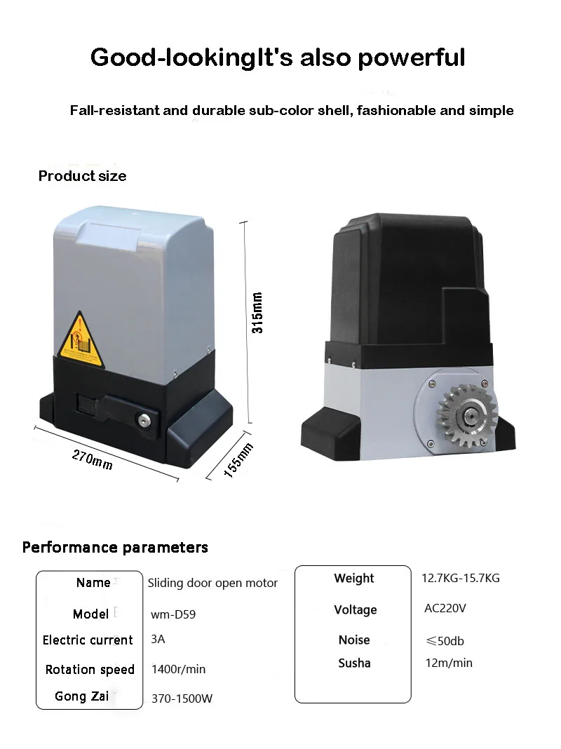 Spring Limit Switch Automatic Electric Sliding Gate Opener/ Motor For ...