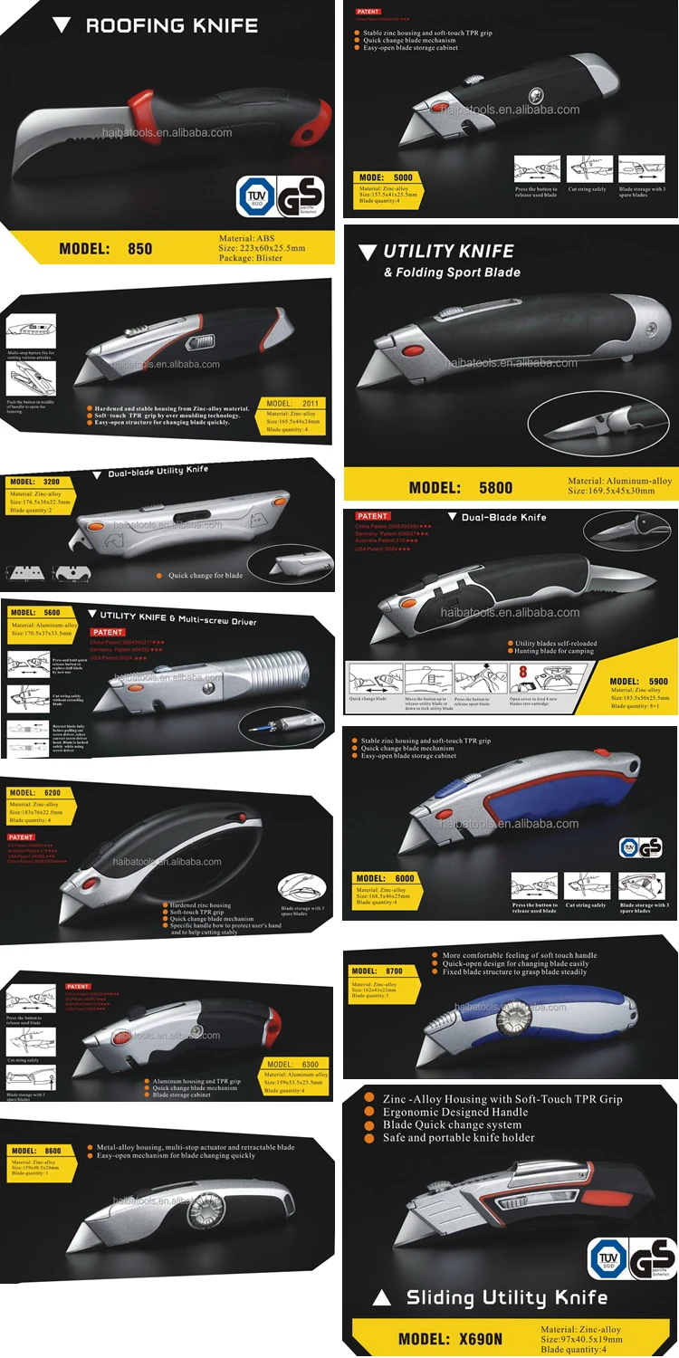 Hot 9 18 25 mm Snap off Cutter Knife Multi Function Box Paper Cutter ...