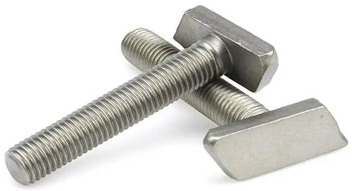 Customized Stainless Steel T-Head Bolts - Parallelogram