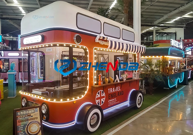 Customized Street Catering Trailer - Mobile Food Truck