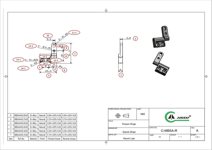 High Quality Small Laptop Computer Concealed Torque Hinge - Buy Torque ...