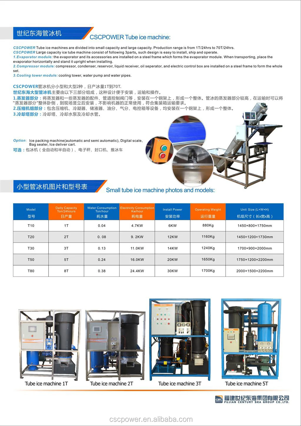 Tube Ice Machine 2 Ton Industrial Ice Maker Automatic Tube Ice Machine ...