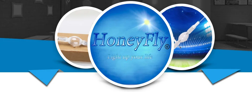HoneyFly Metal Halide Lamp HTI 700W/D4/75 7500K Quartz Bulbs Double Ended Short Arc Lamp ...
