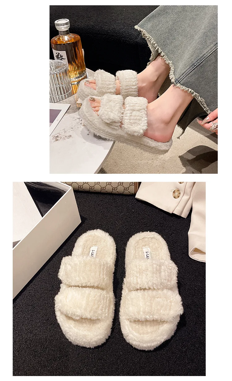 Autumn Winter New Version Ladies Cotton Thermal Hook And Loop Fuzzy ...