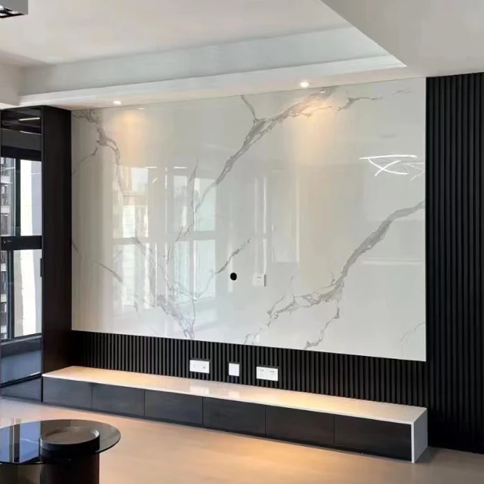 Shandong PVC Marble Wall Panel - Modern High Gloss Decorative Wall ...