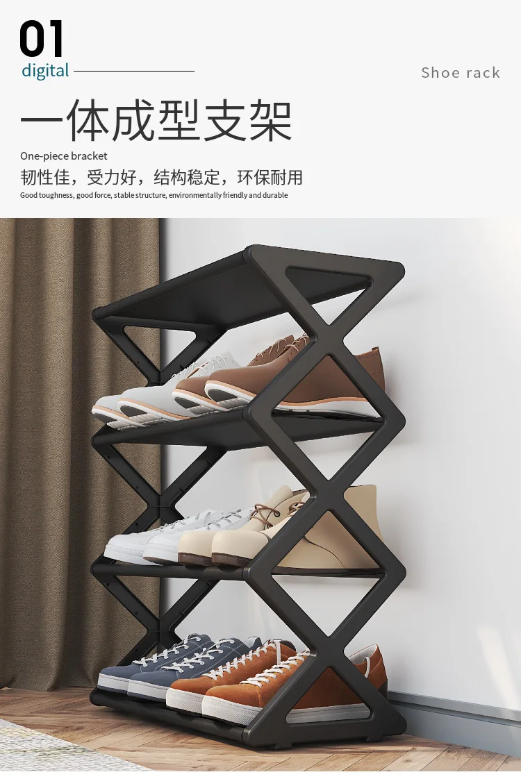 Personalized Logo X-type Metal Shoe Rack Multi-layered Creative ...