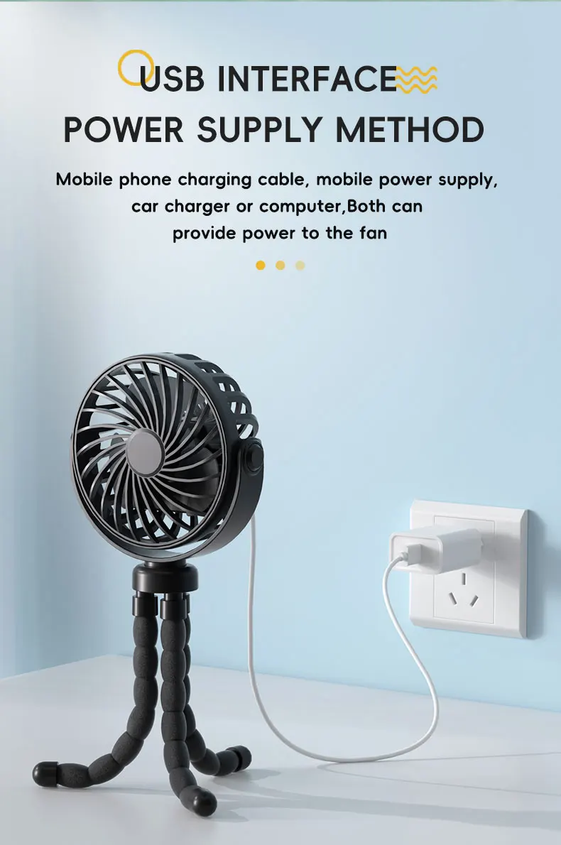 Portable Mini Usb Handheld Ceiling Fan Desktop Fan Summer With ...
