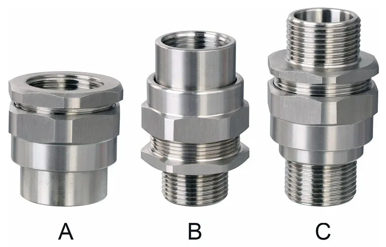 ATEX Stainless Steel Metal Explosion Proof Conduit Union Coupling for ...