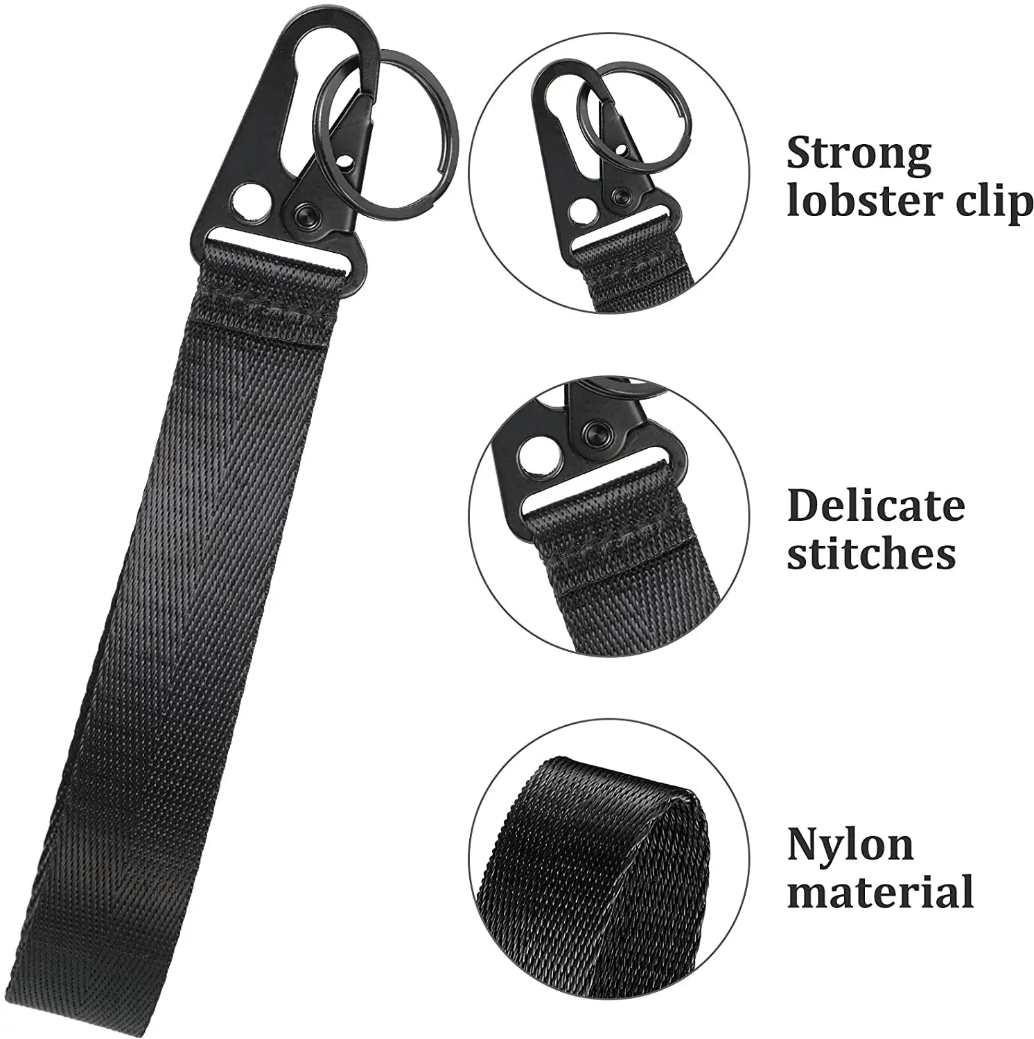 Carry Safety Hand Wrist Strap Lanyard With Custom Embroidered Printing ...