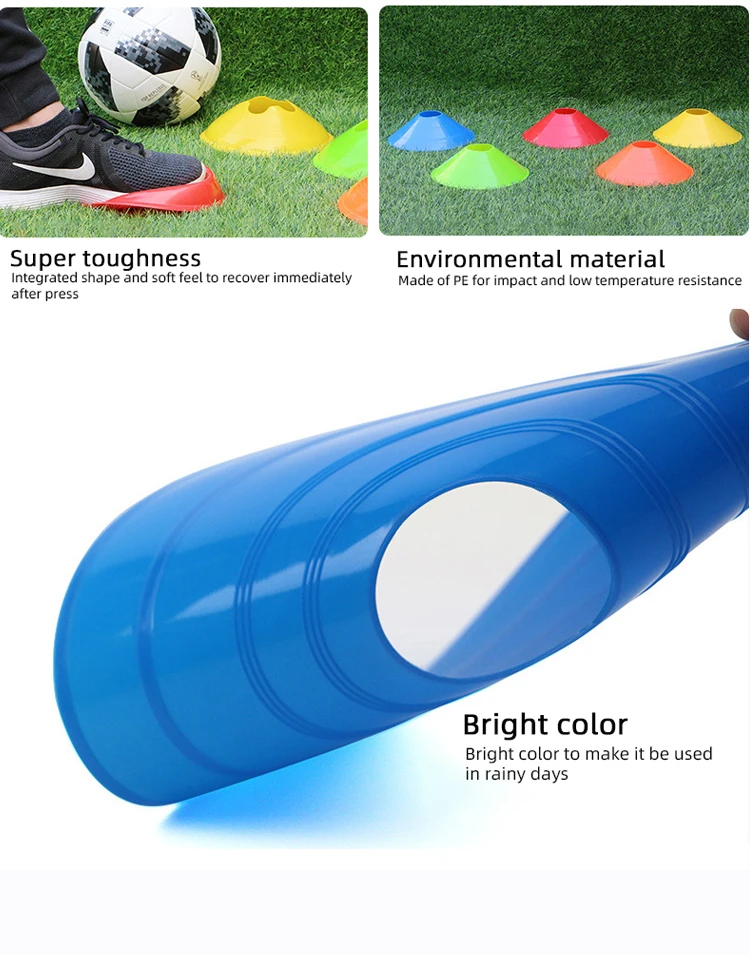 Training Cone Plastic Disc Marker Cone Soccer Cone Agility