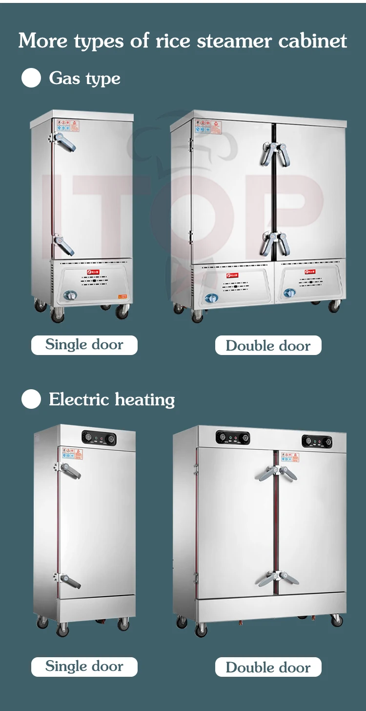 SUS Food Cooker Commercial Rice 6/8/10/12/24 Trays Rice Chicken Seafood ...