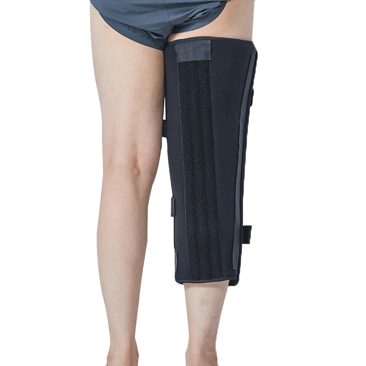 Best Price Full Leg Support Brace,Aluminum Alloy Straight Knee 3-panel Knee Immobilizer Splint ...