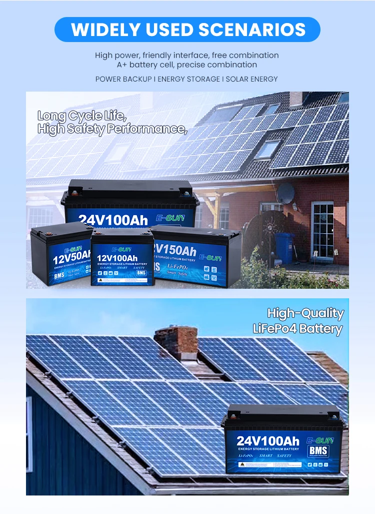 Camper Solar LFP Battery - 12V 4AH to 100ah Lifepo4