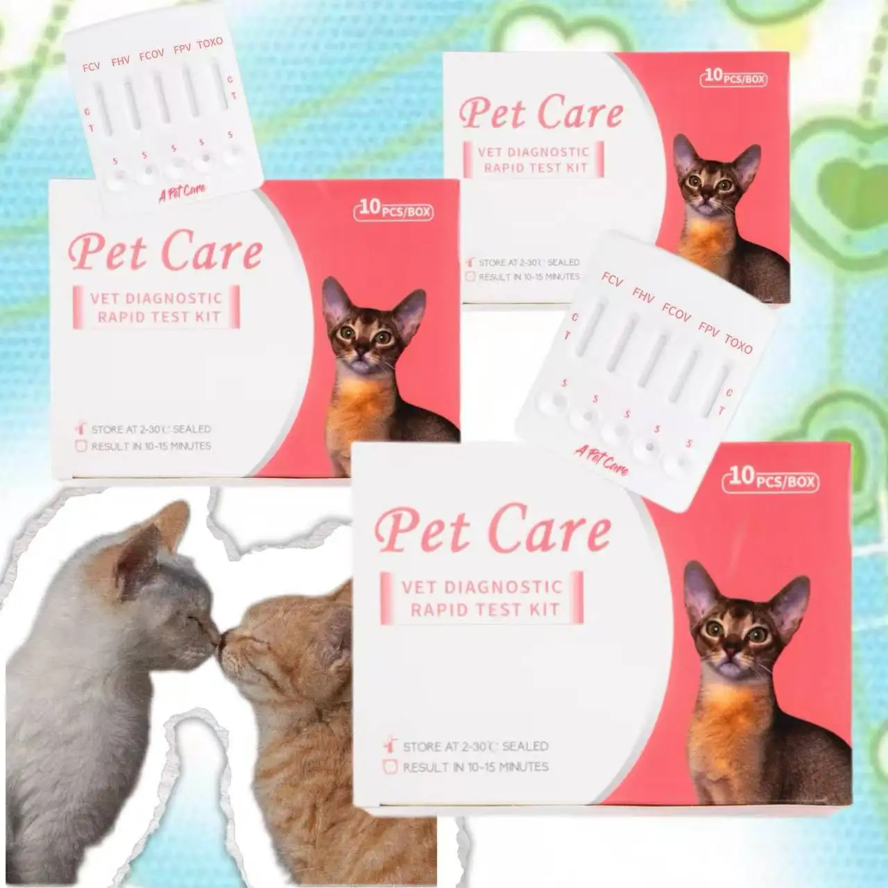 Veterinary CDV+CPV(Canine Parvovirus+ Distemper) Combo Ag Pet Rapid ...