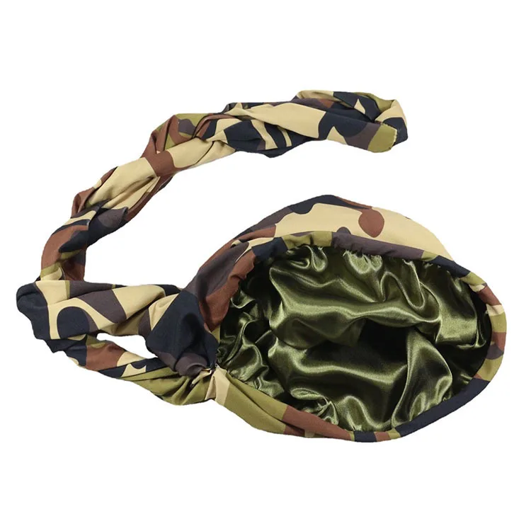 Halo Turban Durag for Men - Silk Lined Designer Headwear