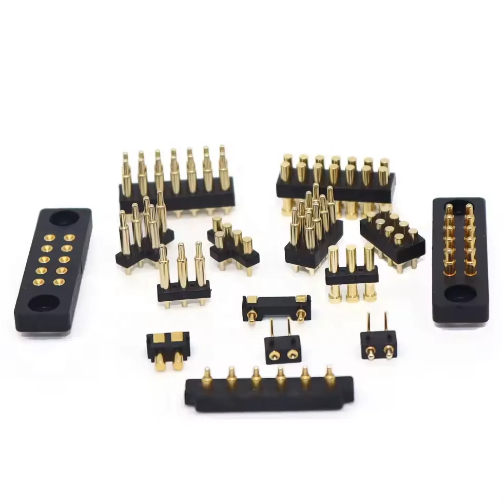 Custom Pin Pogo Spring Loaded Single Gold Plated Magnetic Pogo Pin ...