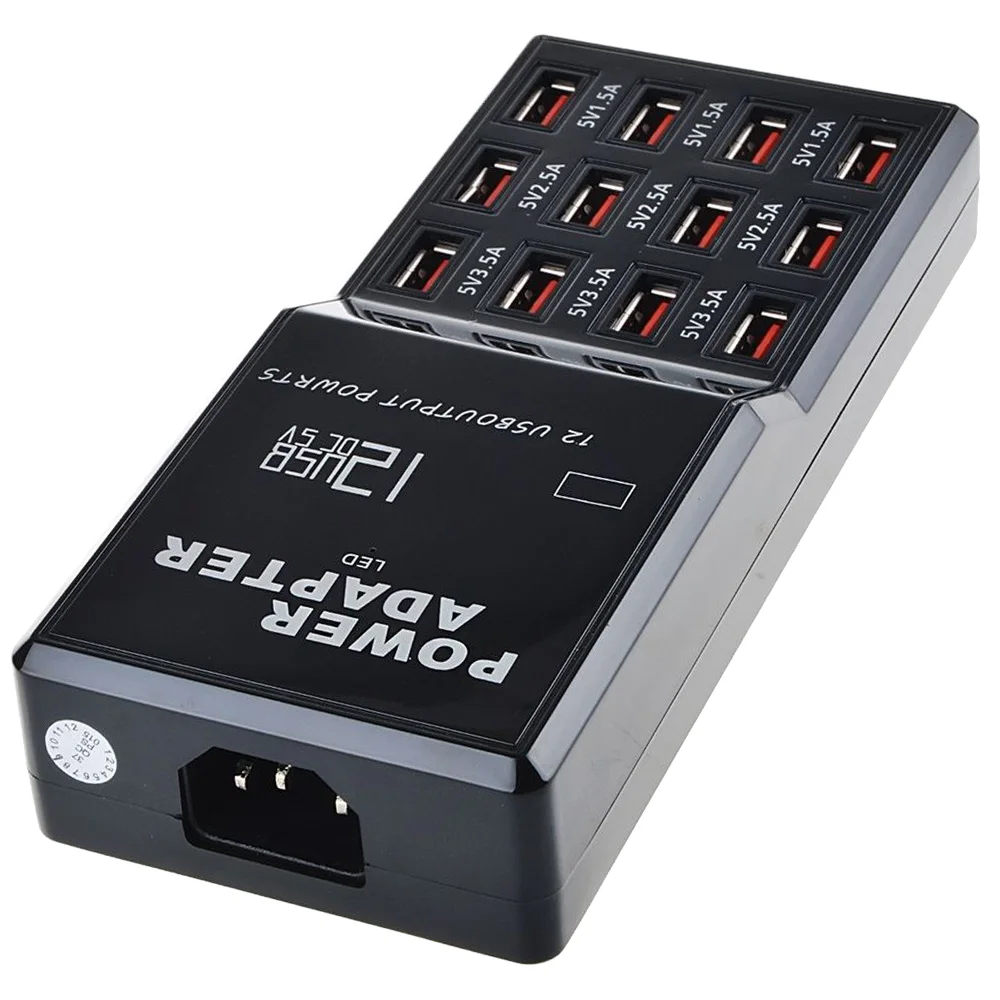 60W Multifunction USB Charging Station Fast 5V/2.4A Multi-Port Charger ...