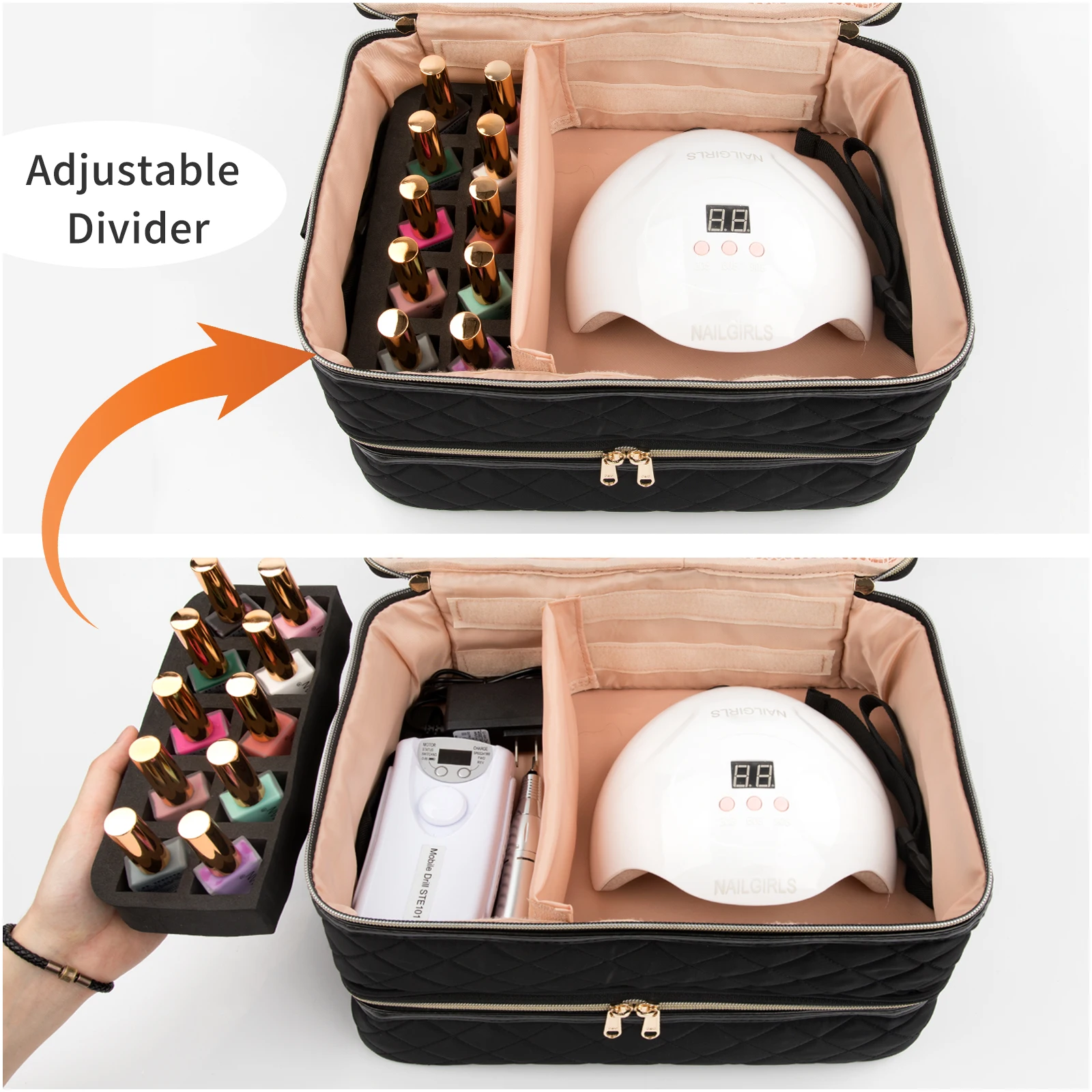 Relavel Is A Double-layered,Checkered Nail Bag That Holds 40-50 Nail ...